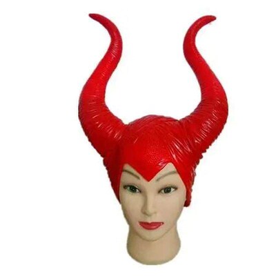 rendy Genuine latex maleficent horns adult women halloween p