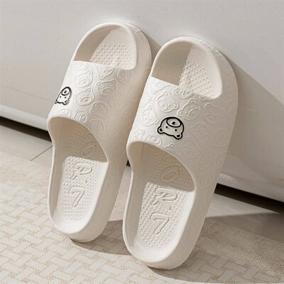 Printting Cute Bear Women Slippers Summer Indoor Soft Cartoo
