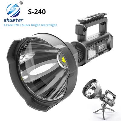 Super bright LED Portable Spotlights Flashlight searchlight