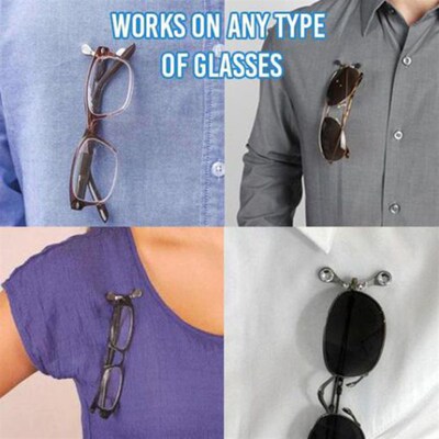 衣领眼镜夹便携式磁力眼镜夹 Magnetic Eyeglass Holder