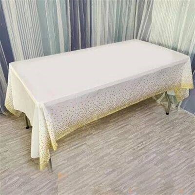 High Quality Hot Stamping White Disposable Tableware Rose Go