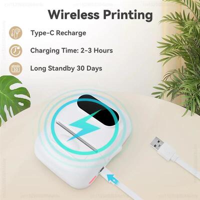 Portable Mini Printer P50 Thermal Adhesive Label Printer wit