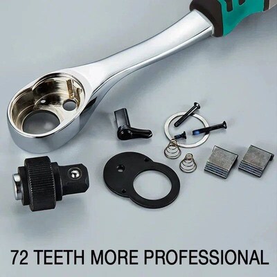 72 Teeth Ratcheting Socket Wrench Car Repair Socket Wrench S