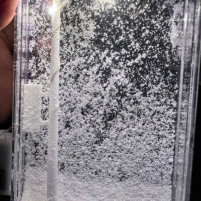 Snowflake Flowing Small Night Light Diy Material Snow Scene