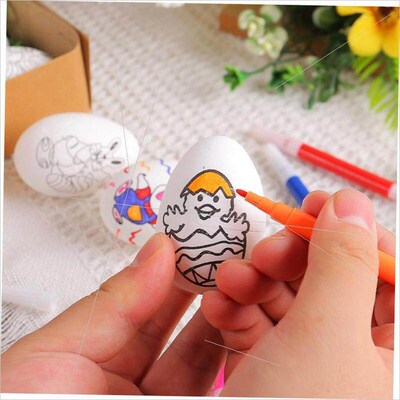 DIY hand-painted Easter eggs bunny eggs handmade gift
