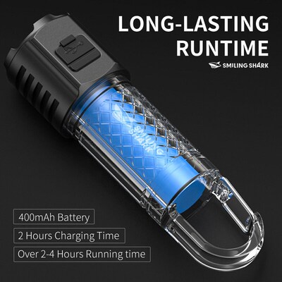 Outdoor three-eye flashlight floodlight camping lamp