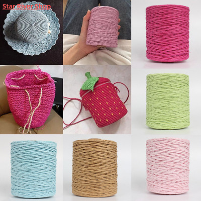Raffia Paper Yarn Ribbons Hand-knitted Lafite Raffia Straw R