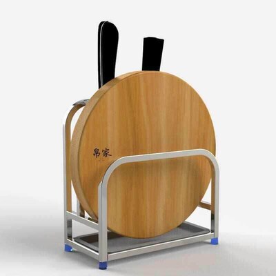 Wholesale stainless steel knife holder chopping board rack