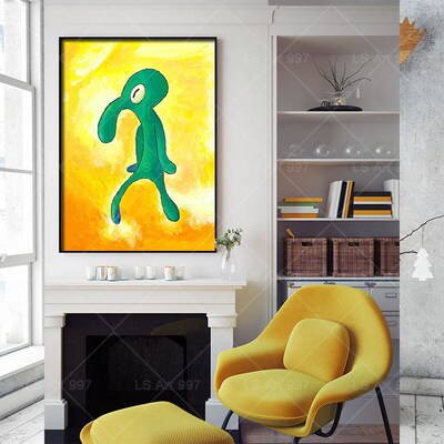 Bold And Brash Gallery Art  Painting Poster Squidward Wall A
