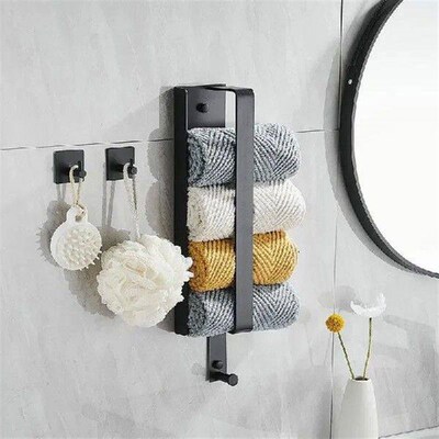 Bathroom Towel Rack Wall Mounted Bathroom Washbasin Towel