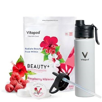 Vitapod Beauty+ Raspberry Hibiscus Flavored Water Enhance