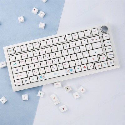 127Keys Korean PBT Keycap Neon Theme XDA Profile For Gaming