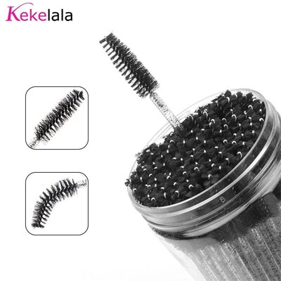 50Pcs/ottle Eyelash Extension rushes With Container Eyebrow