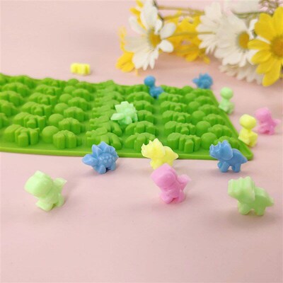 48PCS Cute Dino Silicone Mold Cake Decorating Mold Chocolate