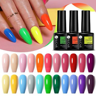 UR SUGAR 7.5ml Glitter UV Gel Nail Polish Glitter Sequ Soak
