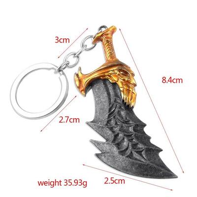 New God of War 4 Kratos Sword Keychain Pendant Keyring Jewel