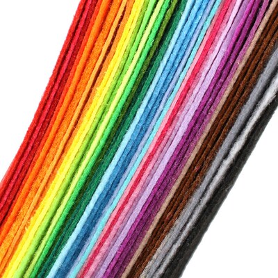 40Pcs Nonwoven Felt Fabric Needlework Patchwork Cloth Bundle