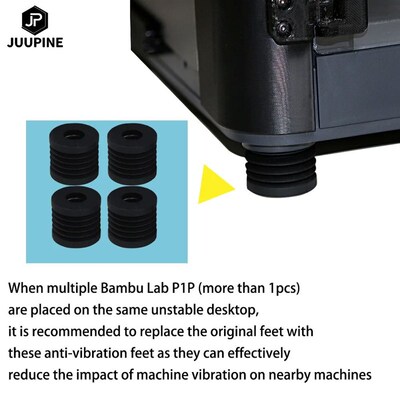 Feet For For Bambu Lab P1S Bambulab X1 Carbon Anti Vibration