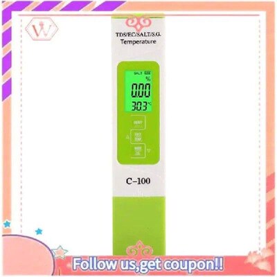 Upgraded 5 In 1 Portable Salinity/Temperature/TDS/EC