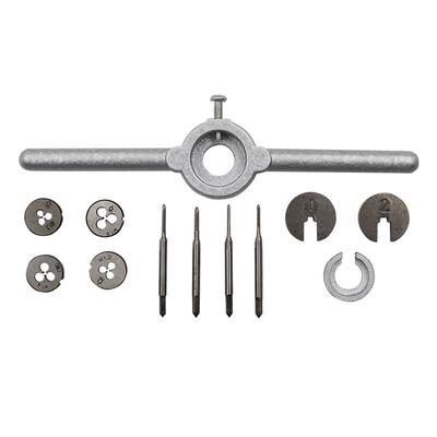 Mini tap set m1-m1.6 thread tapping plate teeth螺丝攻扳牙套