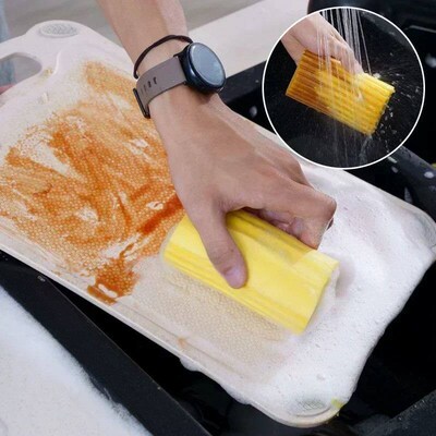 PVA Dishwashing Sponge Damp Clean Duster Sponge Water Absorp