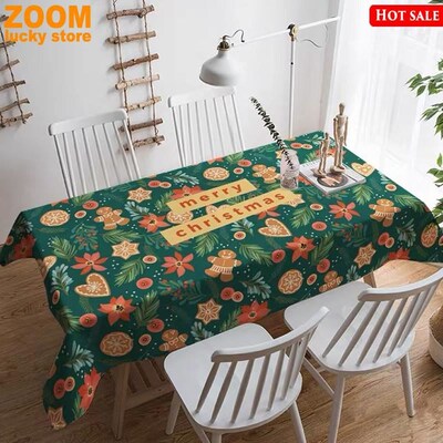 Christmas tablecloth Party decorations Table mat home cloths