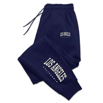 Los Angeles Womens Mens Sweatpants Elastic waist Casual Outd