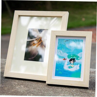 Wooden photo hanging wall  picture frame tabletop decoratio1