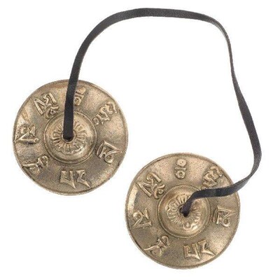 Nepal Bell Brass Finger Cymbals Tingsha Chime Bells for