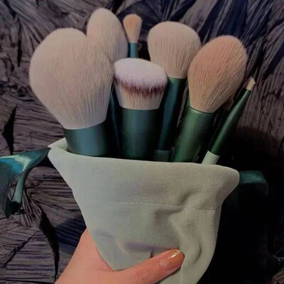 13pcs Makeup Brushes Cosmetic Full Set 3 Colors Soft Hair Fe