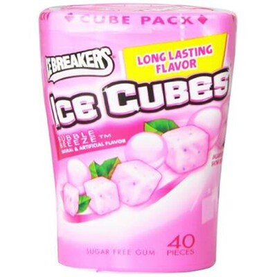 Ice Breakers Ice Cubes Sugar-Free Gum, 40-Piece Bottle Pa