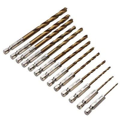 13PCS/SET 1.5-6.5MM HSS High Speed Steel for Titanium