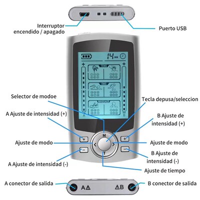 Massage Tens Muscle Stimulator 36-Mode Electric EMS Acupunct