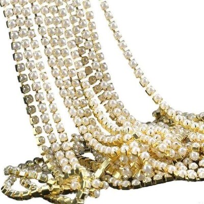 583C Rhinestones Trim Rhinestones Cup Chain Rhinestones