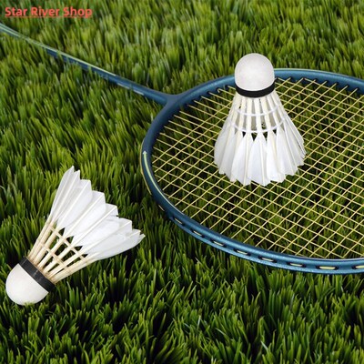 12Pcs Badminton Goose Feather Badminton Shuttlecock Training