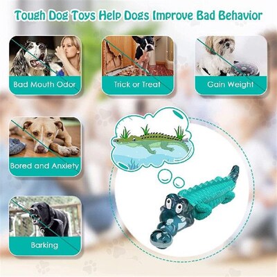 Dog Rubber Chewing Toy Multifunctional Pet Tooth Cleaning