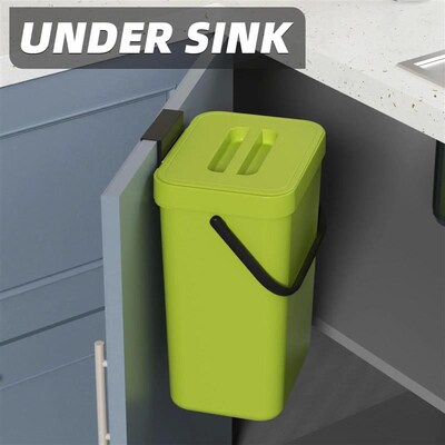 Food Waste Basket Bin for Kitchen, Small Countertop Compost