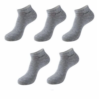 5 Pairs / Pack Mens Bamboo Fiber Socks Short High Quality N