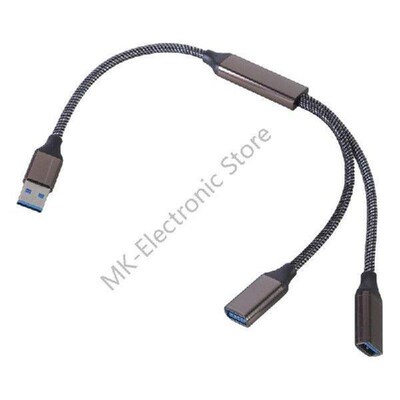 R2LF Fast Speed USB3.0 Y Splitter Hub Cable for Efficient