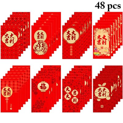 cket Hong Bao Red Envelopes Money Year Envelope Hongbao Cash