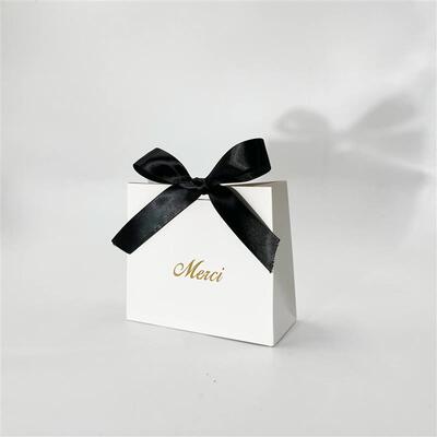 Free Shipping White Mini Candy Box Baby Shower Gift Packagin