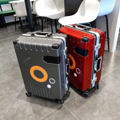Suitcase large capacity aluminum fre trolley case universal