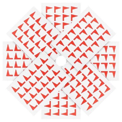 288 Pcs Classification Stickers Label Marking Small Flag