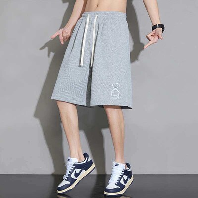 Shorts Mens Summer New Fashionable Loose Draping Jacquard P