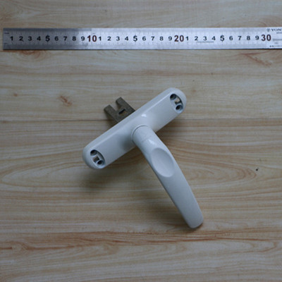 老式断桥铝把手锁 铝合金内外平开窗105mm大孔距碳钢齿轮传动执手