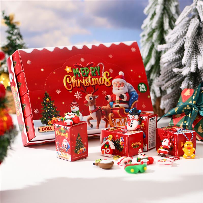 Christmas Gift Blind Box 24 Small Box Santa Claus Exquisite