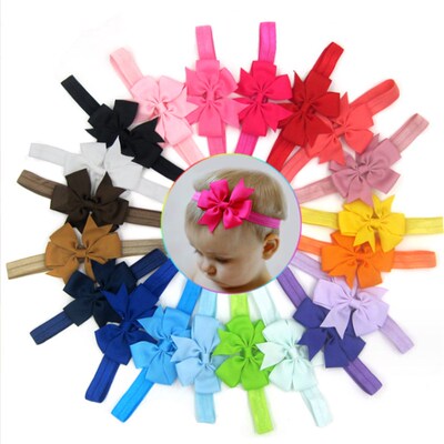 10pcs baby newborn girl bow headband infant toddler hair ban