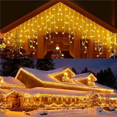 5M Christmas lights waterfall Outdoor LED Curtain String Lig