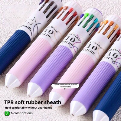 LANGUO 28/30 Colors Ballpoint Pen 0.8mm Cartoon Soft Grip Pr