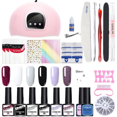 Nail polish UV phototherapy nail polish gel manicure set